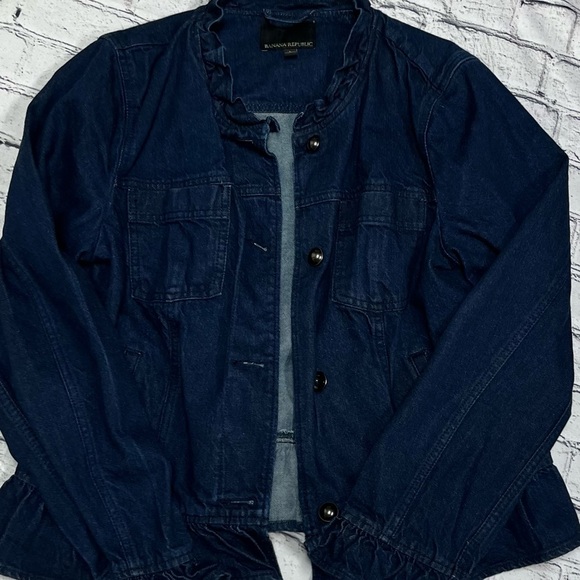 Banana Republic | Jackets & Coats | Banana Republic Dark Wash Navy ...